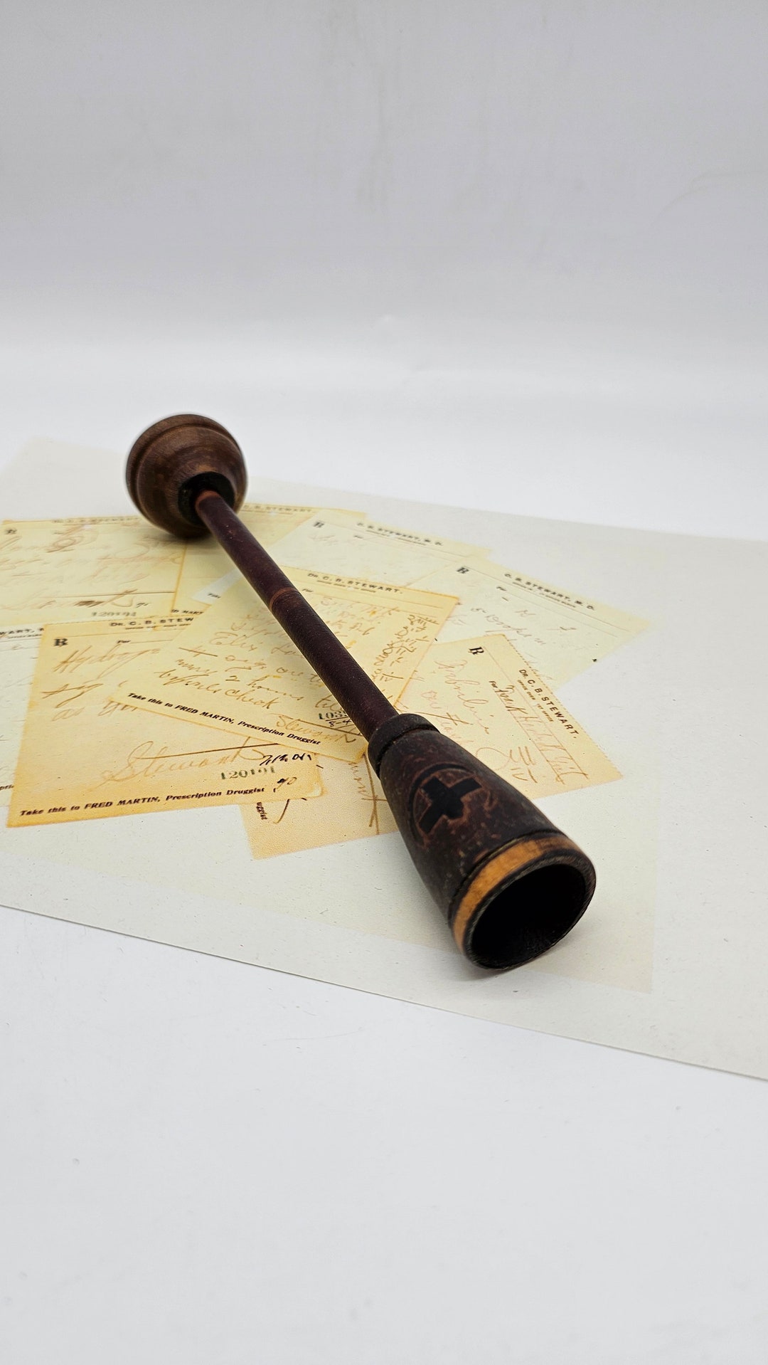 Antique Wooden Monaural Stethoscope Medical Diagnostic Tool Doctor Gift ...