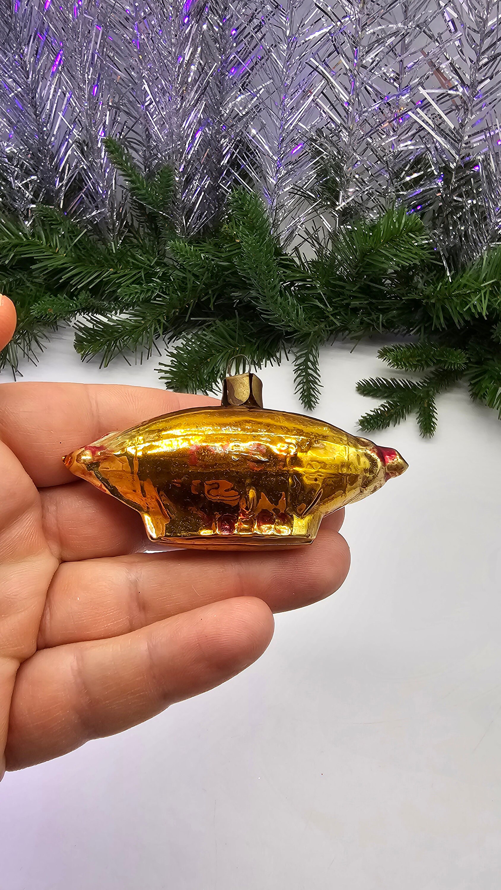 Antique Christmas Dirigibles Zeppelins Blimps Ornament Glass - Etsy UK