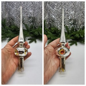 Beautiful Vintage Christmas Toppers Antique Glass Decoration Ukrainian ...