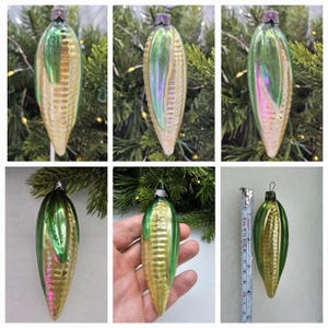 Prettiest on Etsy Glass Corn Maize Vintage Ornaments Antique Shiny ...