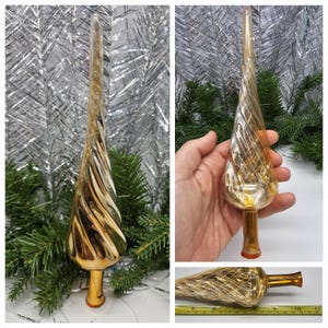 Beautiful Vintage Christmas Toppers Antique Glass Decoration Ukrainian ...
