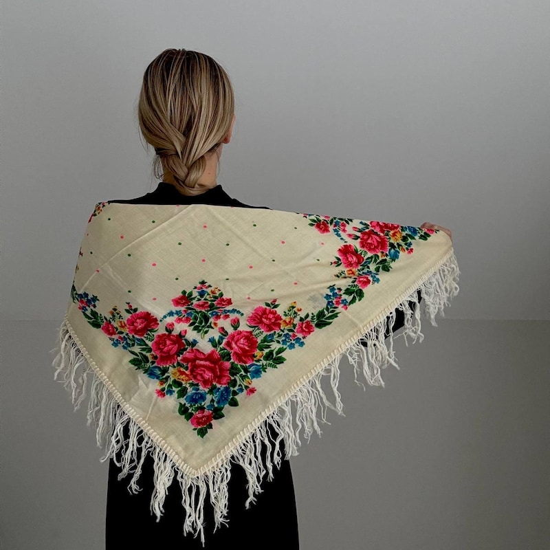 Babushka Scarf - Etsy