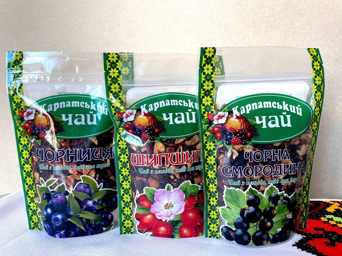 Tea From the Carpathians, Tea With Pieces of Fruit, Rosehip, Blueberry ...
