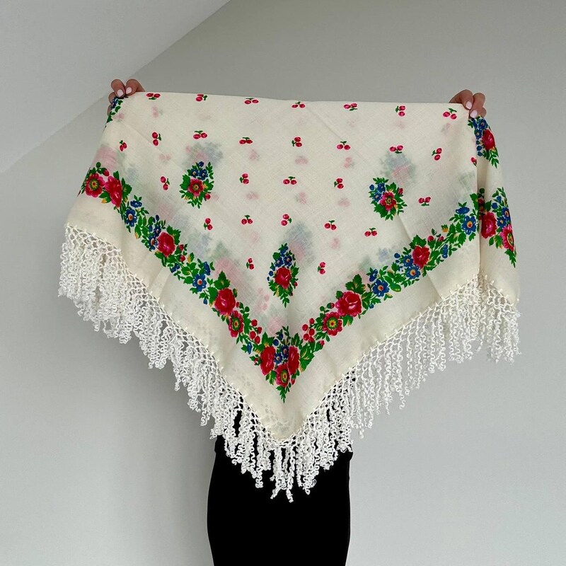 Babushka Scarf - Etsy