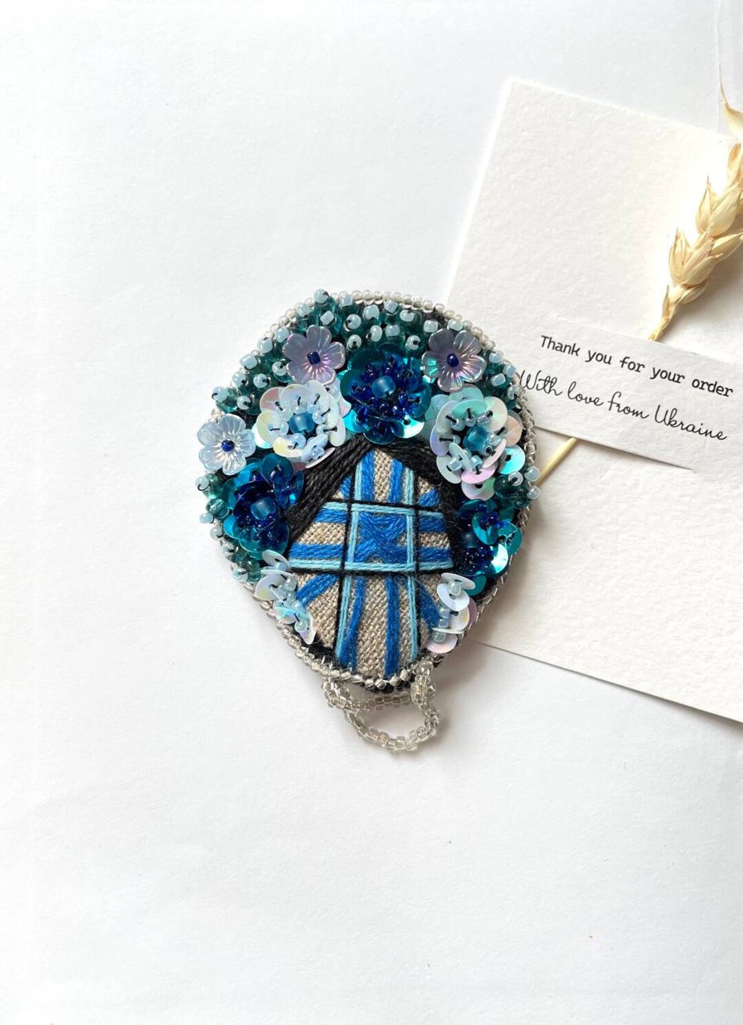 Brooch Doll Motanka , Brooch Handmade From Beads, Brooch From Ukraine ...