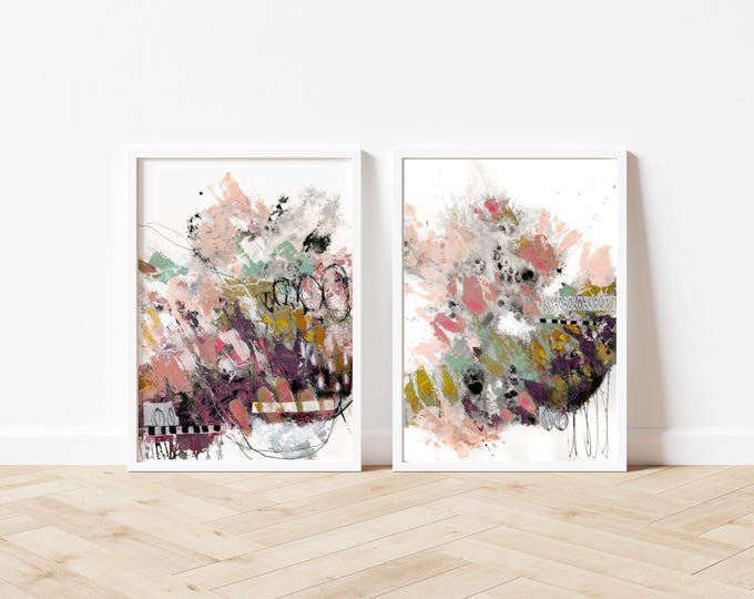 Digital Prints Set of 2 Printable Art Wall Decor Instant Download ...