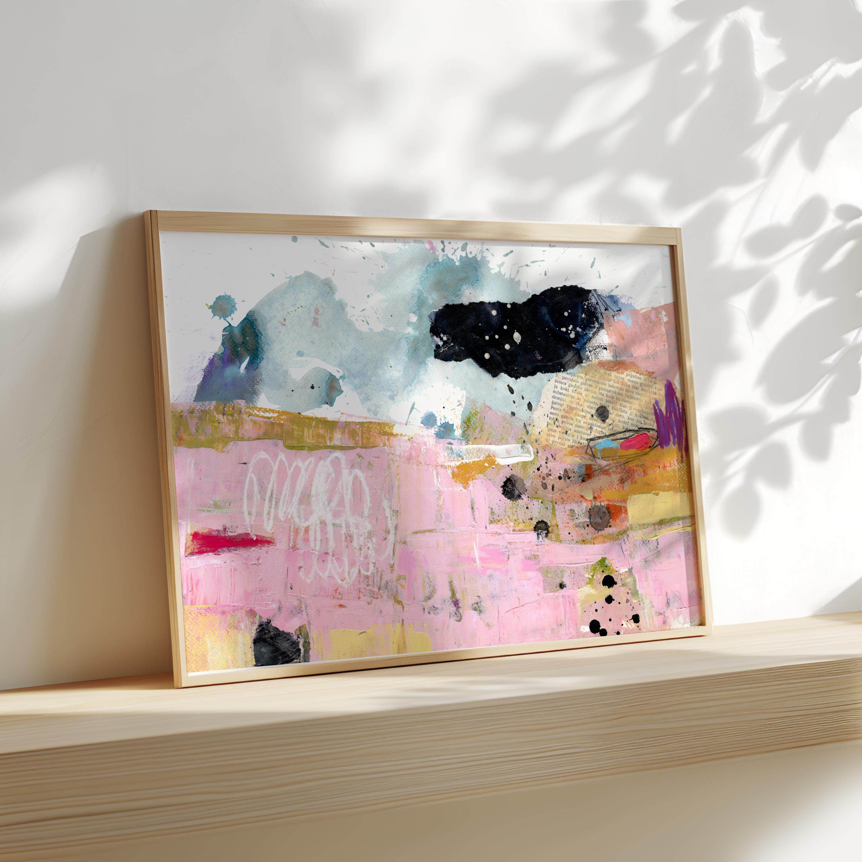 Colorful Abstract Painting Printable, Digital Download Vivid Abstract ...