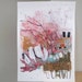 Original Small Abstract Painting on Paper Made With Acrylic Paint and ...