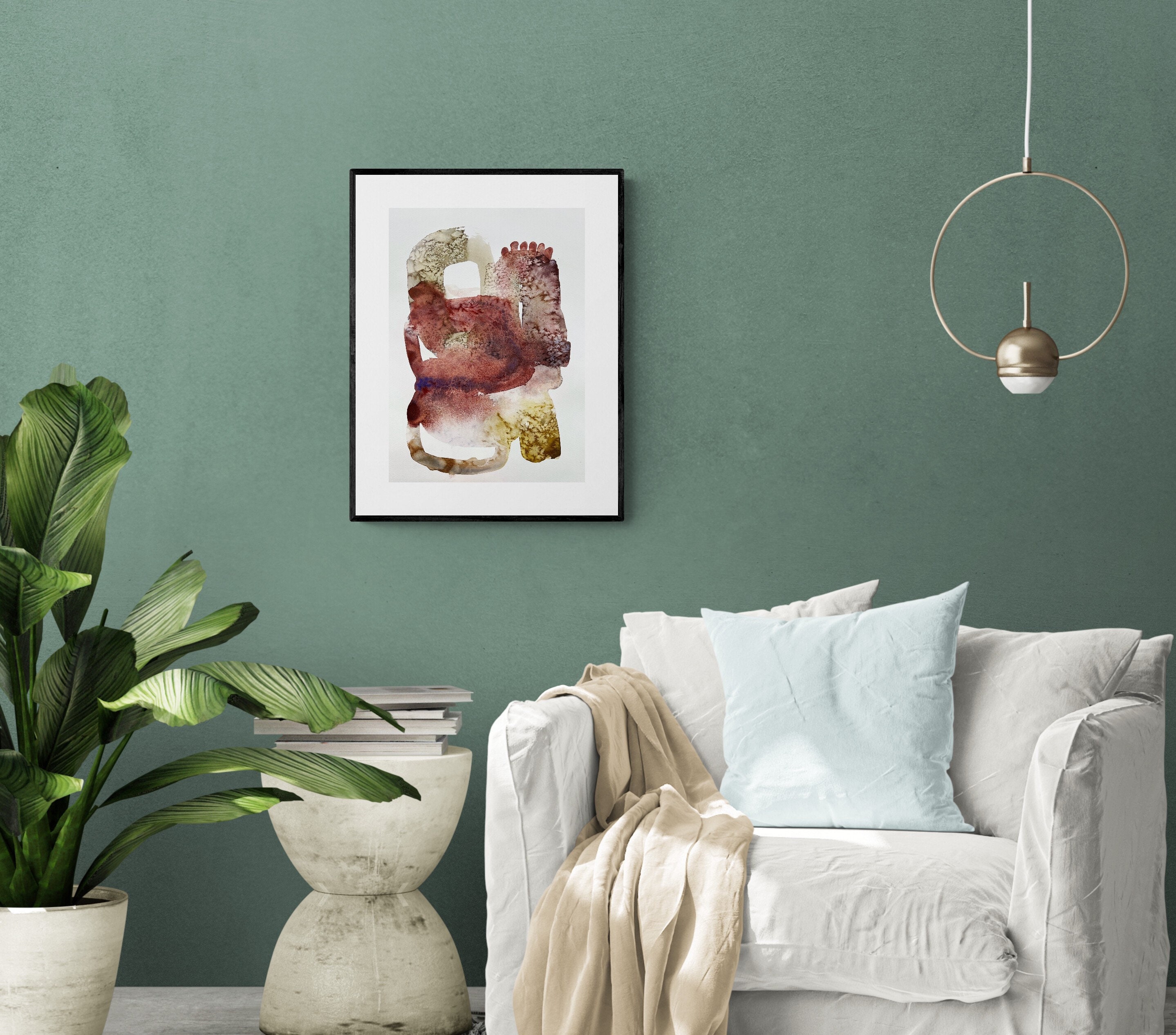 Abstract Watercolor Painting A3 Size Artwork Original - Etsy