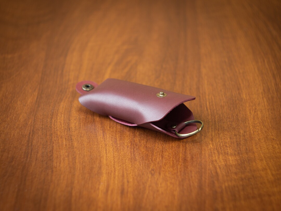Personalized Leather Key Holder ,key Cover, Veg Tanned Leather Key Case ...