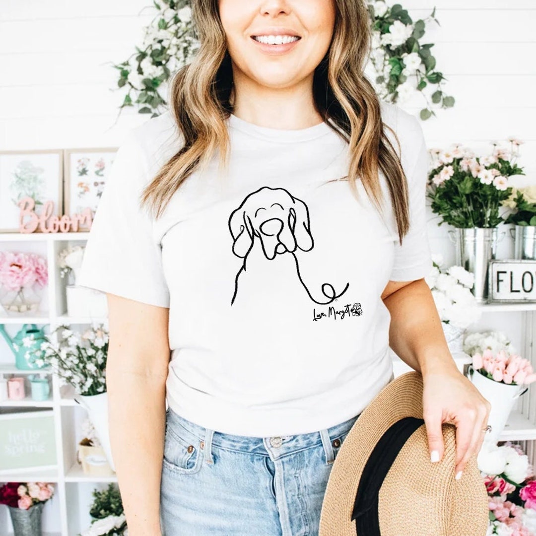 Doodle Sketch Floppy Eared Dane T-shirt Great Dane Apparel Great Dane ...