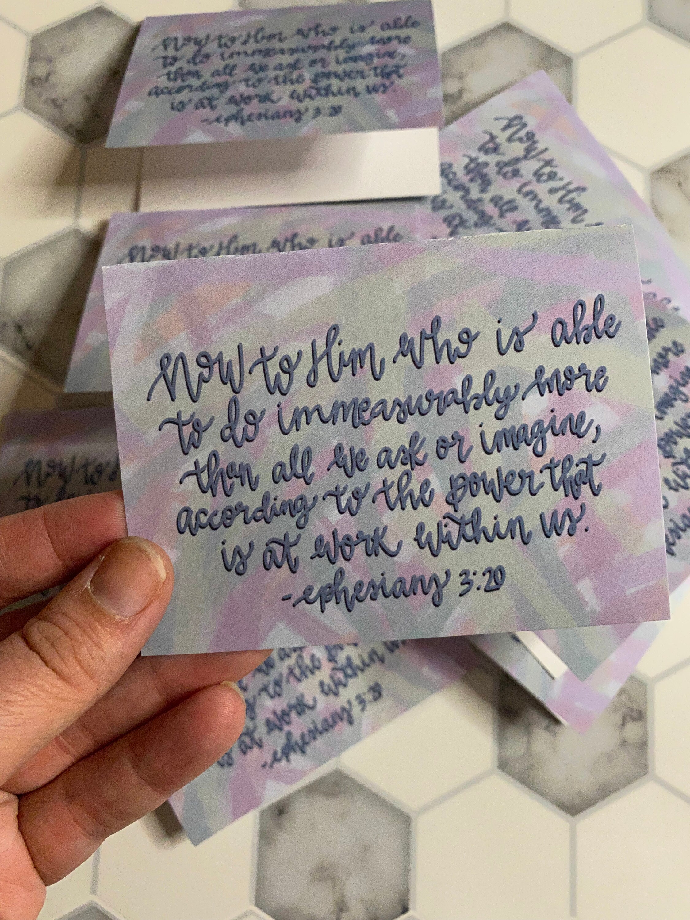 Mini Greeting Cards for Encouragement/ Bible Verses/ Just Because Gift ...