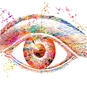Abstract Medical Art Work Medical Art Prints Gift, Eye Anatomy Art ...