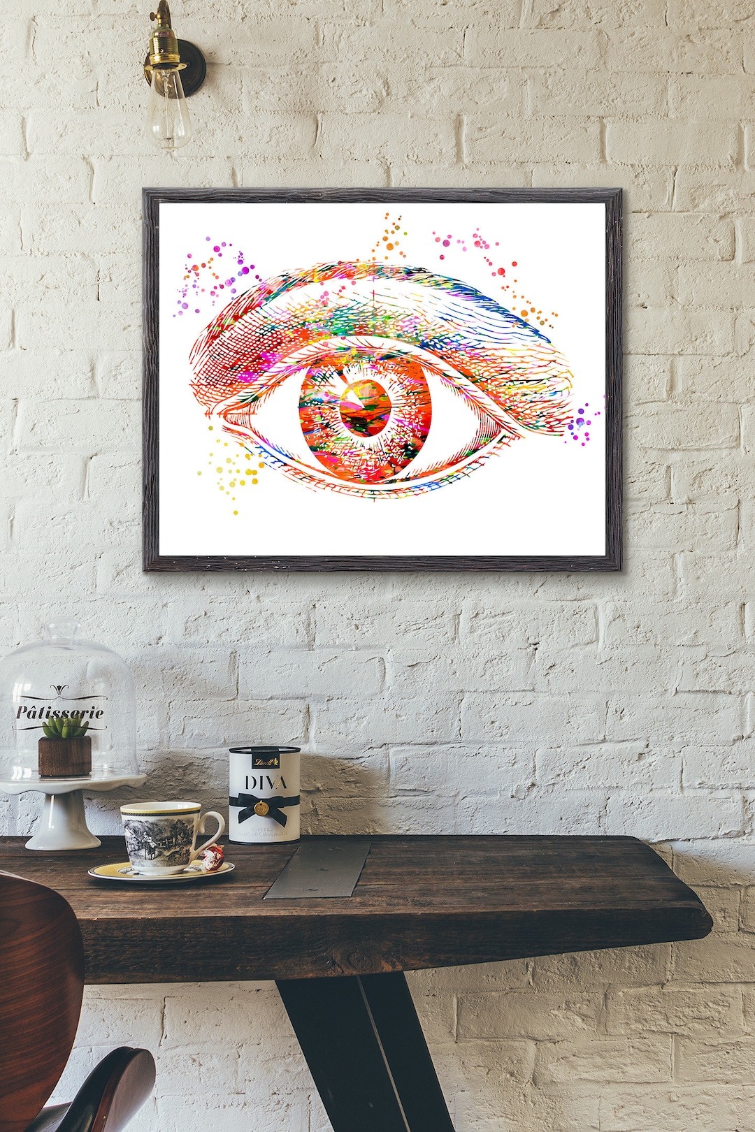 Abstract Medical Art Work Medical Art Prints Gift, Eye Anatomy Art ...