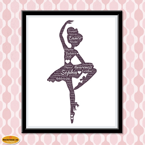 Ballerina Wall Art - Etsy