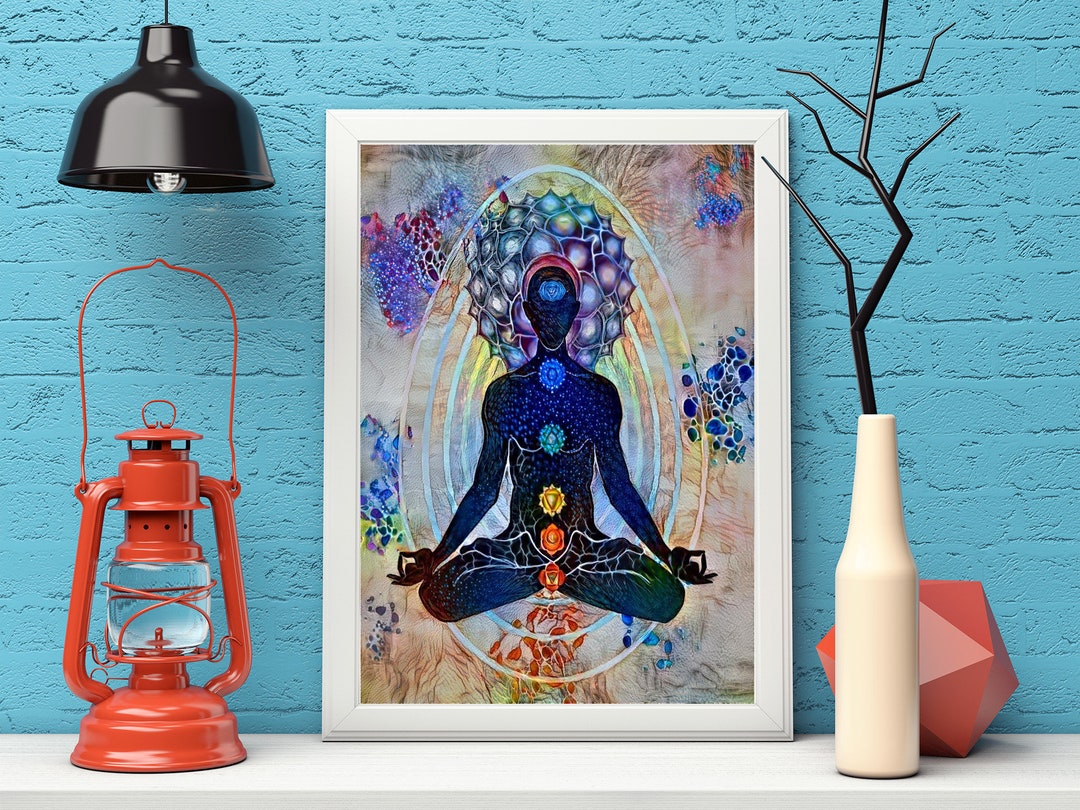 Yoga Studio Wall Hanging Decor Meditation Poster Wall Art Meditation ...