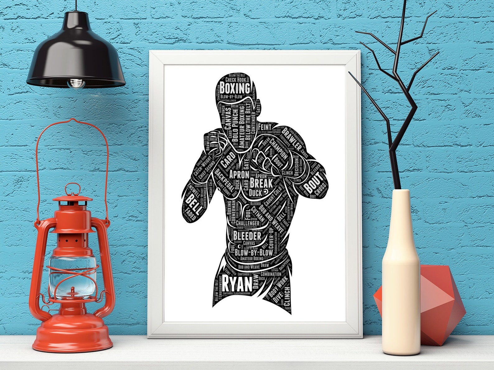 Personalized Boxing Gift for Him Personalised Boxer Team Player Gift ...
