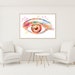 Abstract Medical Art Work Medical Art Prints Gift, Eye Anatomy Art ...