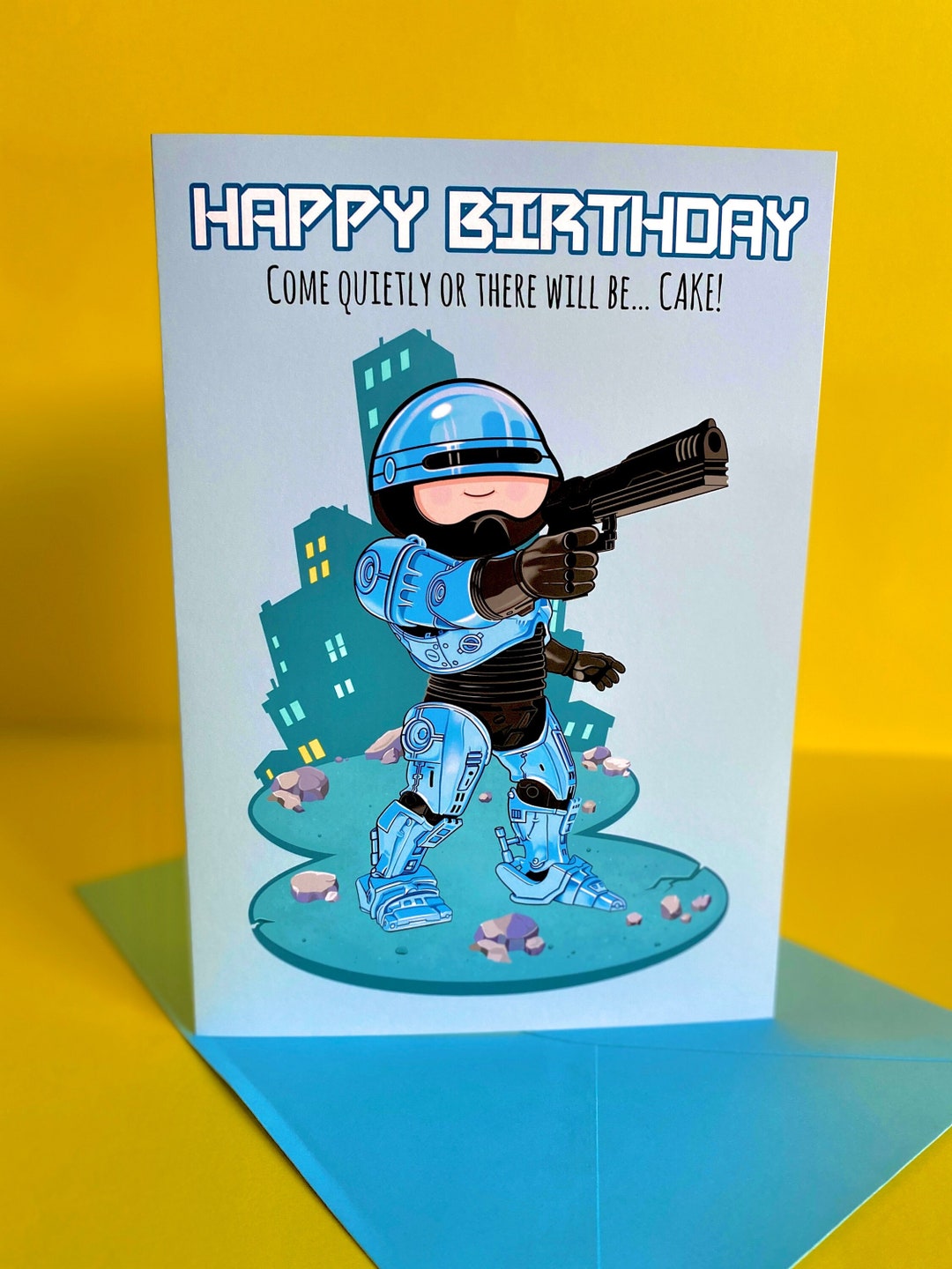 Robocop - Birthday Card - Etsy