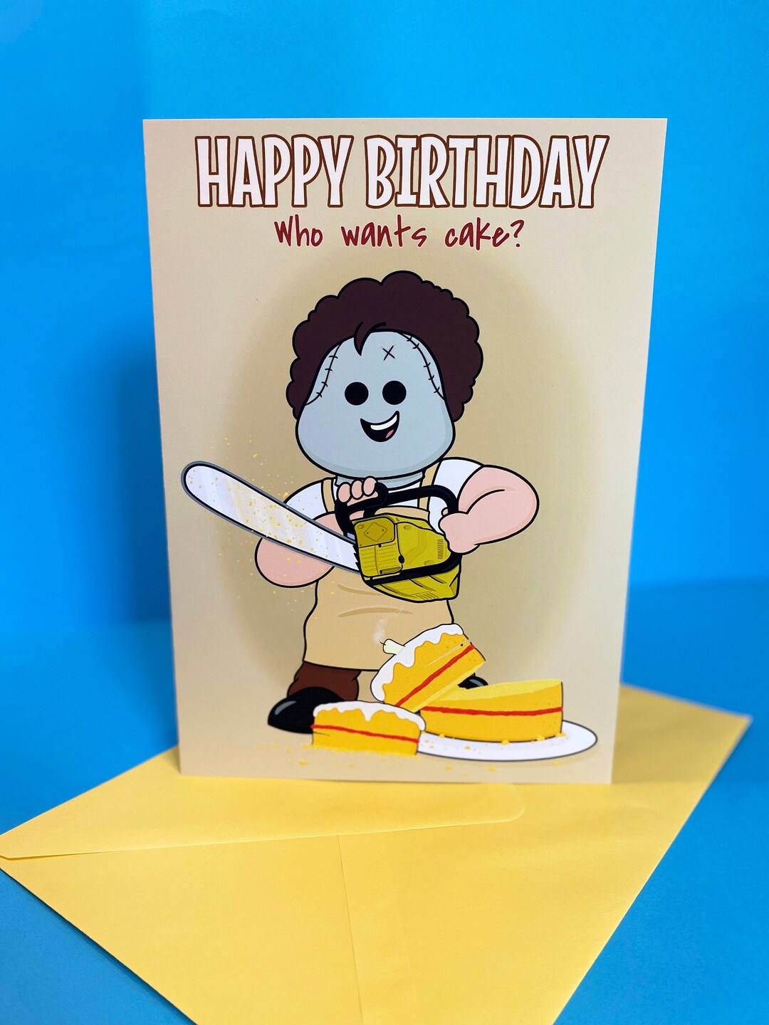Leatherface - Birthday Card - Etsy