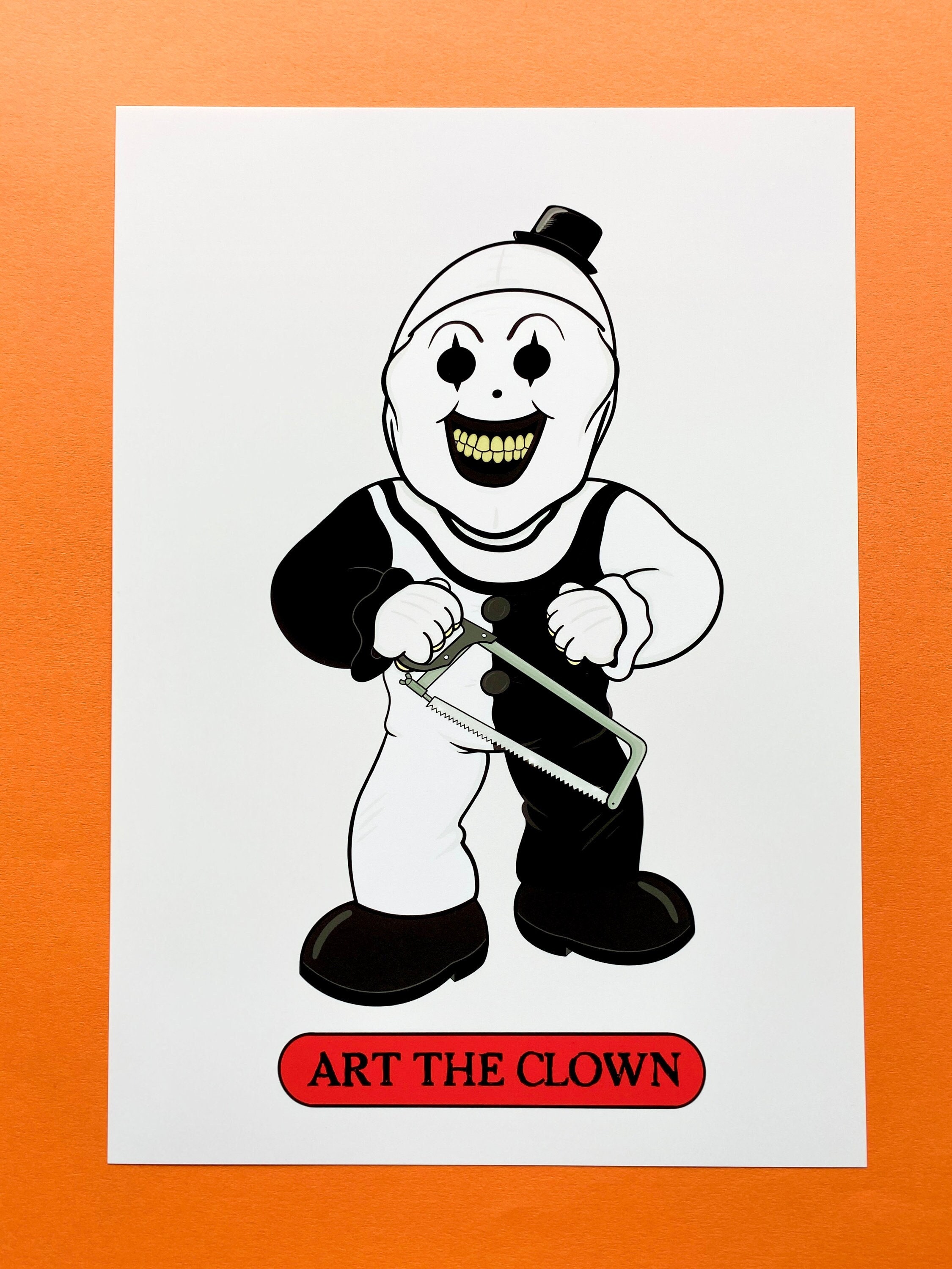 Terrifier Art the Clown A4 Art Print - Etsy