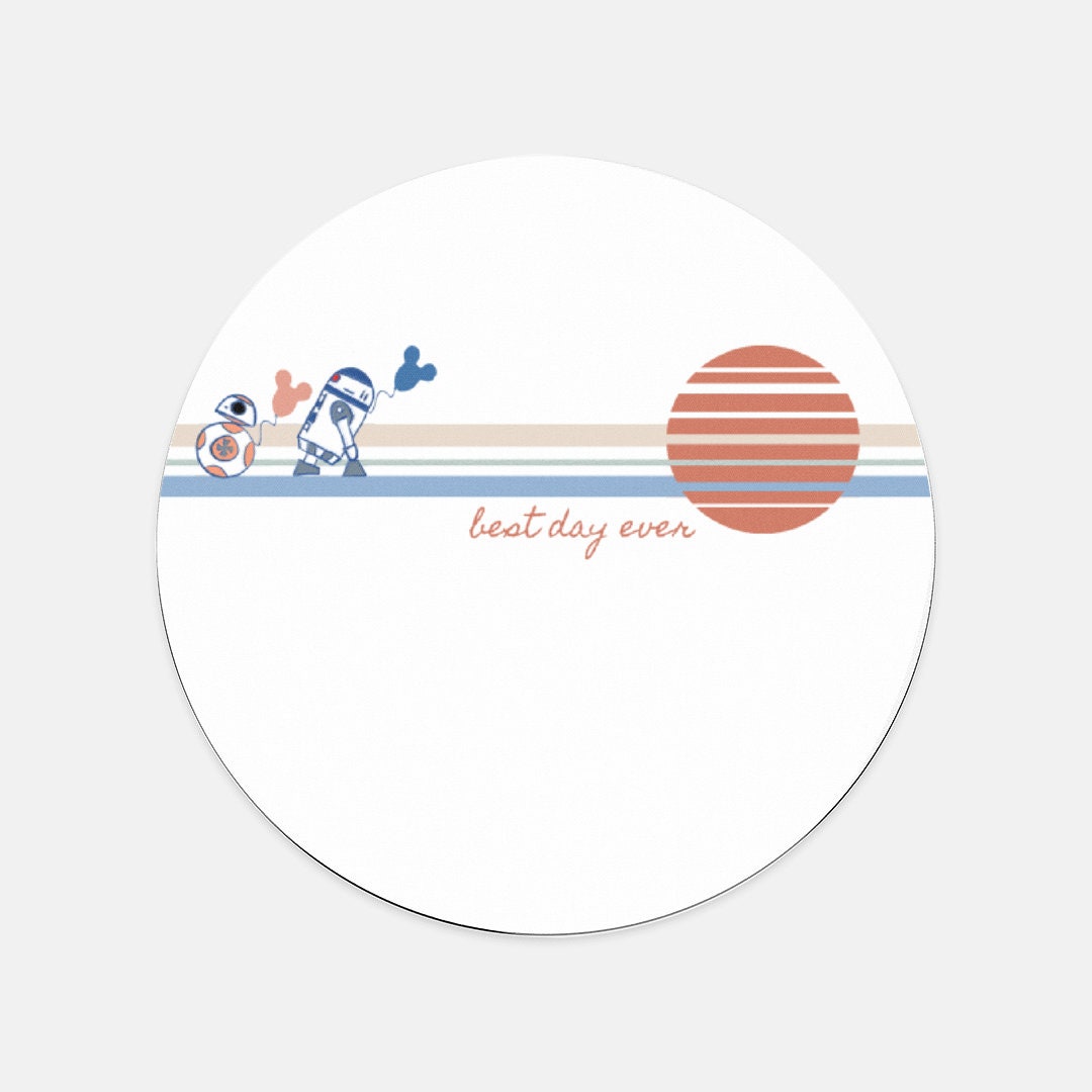 Star Wars Mouse Pad: BB8, R2D2 & Mickey Balloon - Etsy UK