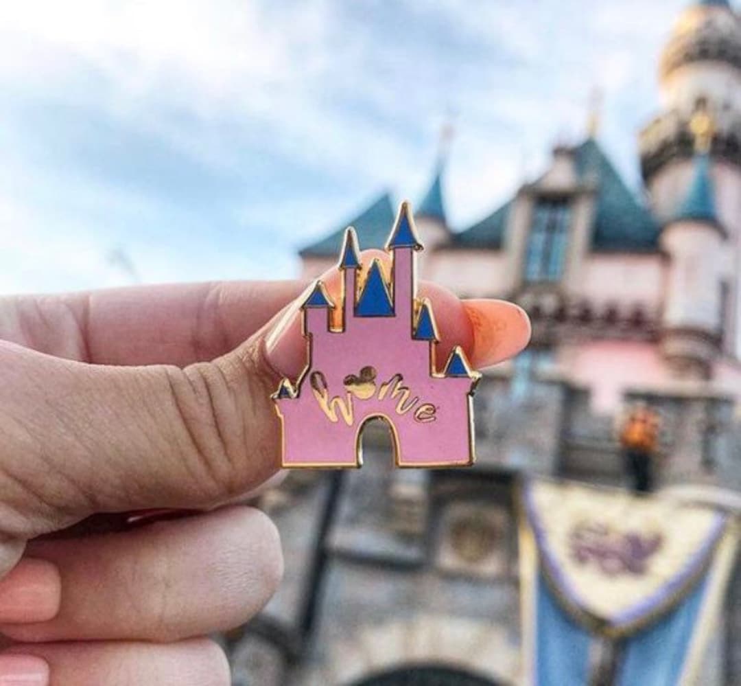 Disney Castle Pin Disney Home Castle Pin Sleeping Beauty Castle Pink ...