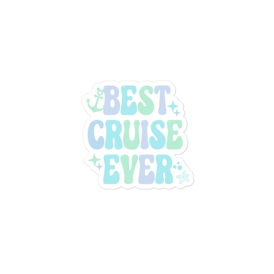 Best Cruise Ever Disney Sticker Pastel Cute DCL Cruise Laptop Water ...