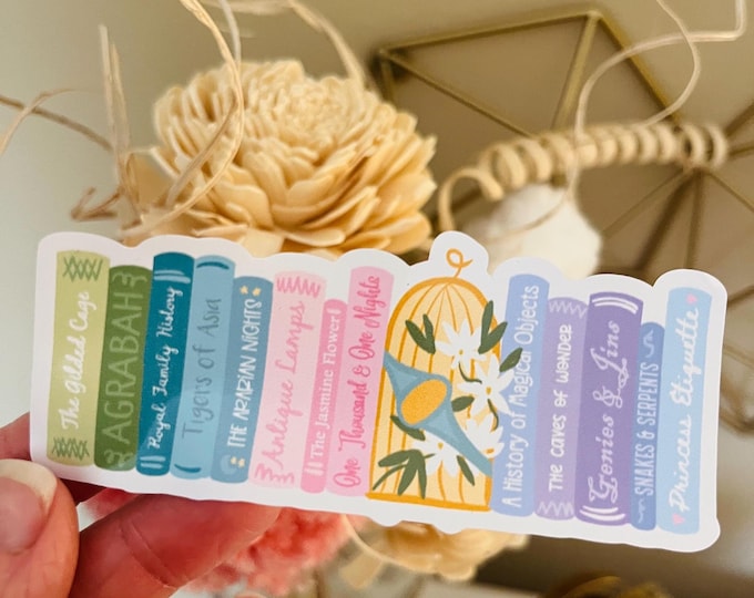 Jasmine Books Sticker Disney Princess Bookish Aladdin Jasmine ...