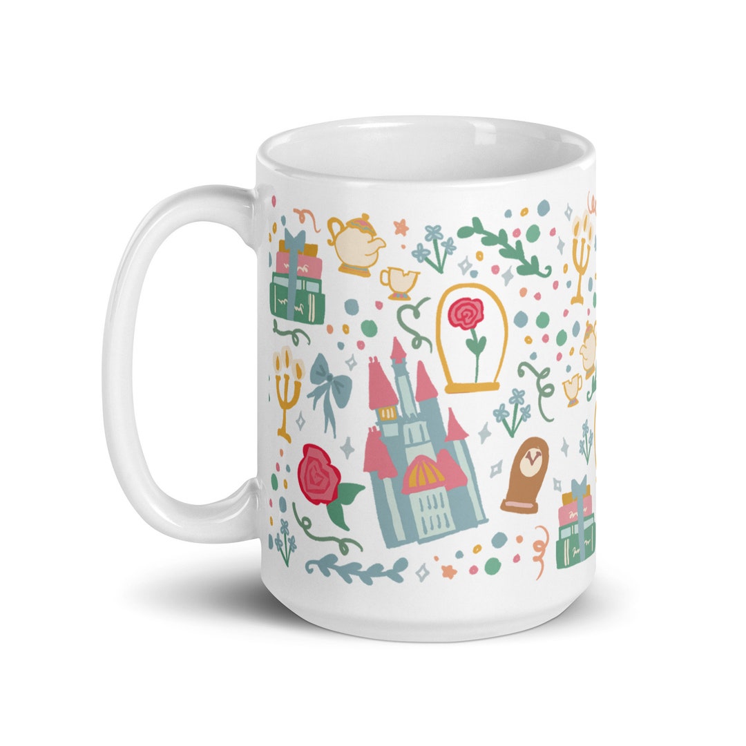 Belle Beauty and the Beast Mug Disney Princess Belle Mug - Etsy
