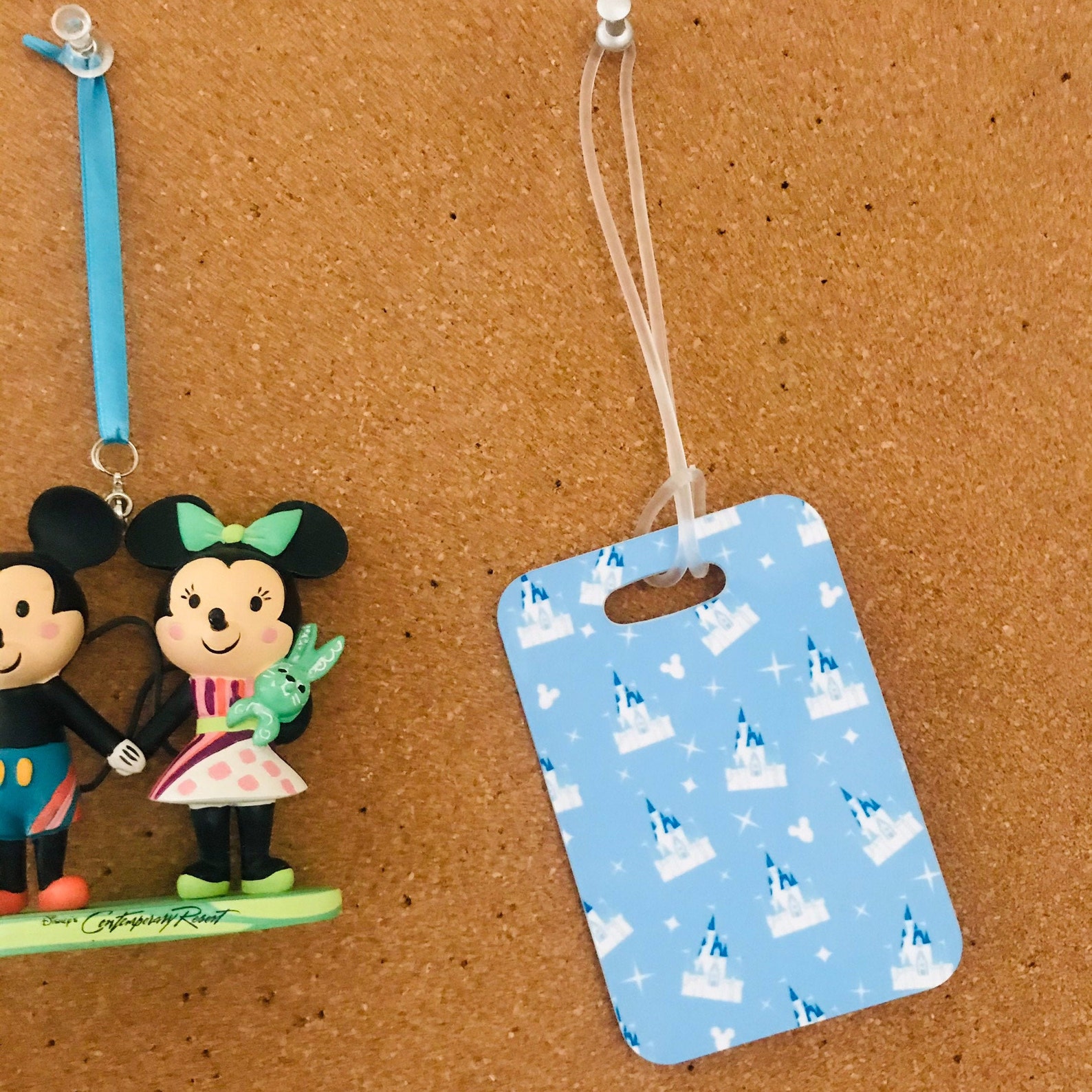 Disney Cinderella Castle Blue Walt Disney World Luggage Tag - Etsy