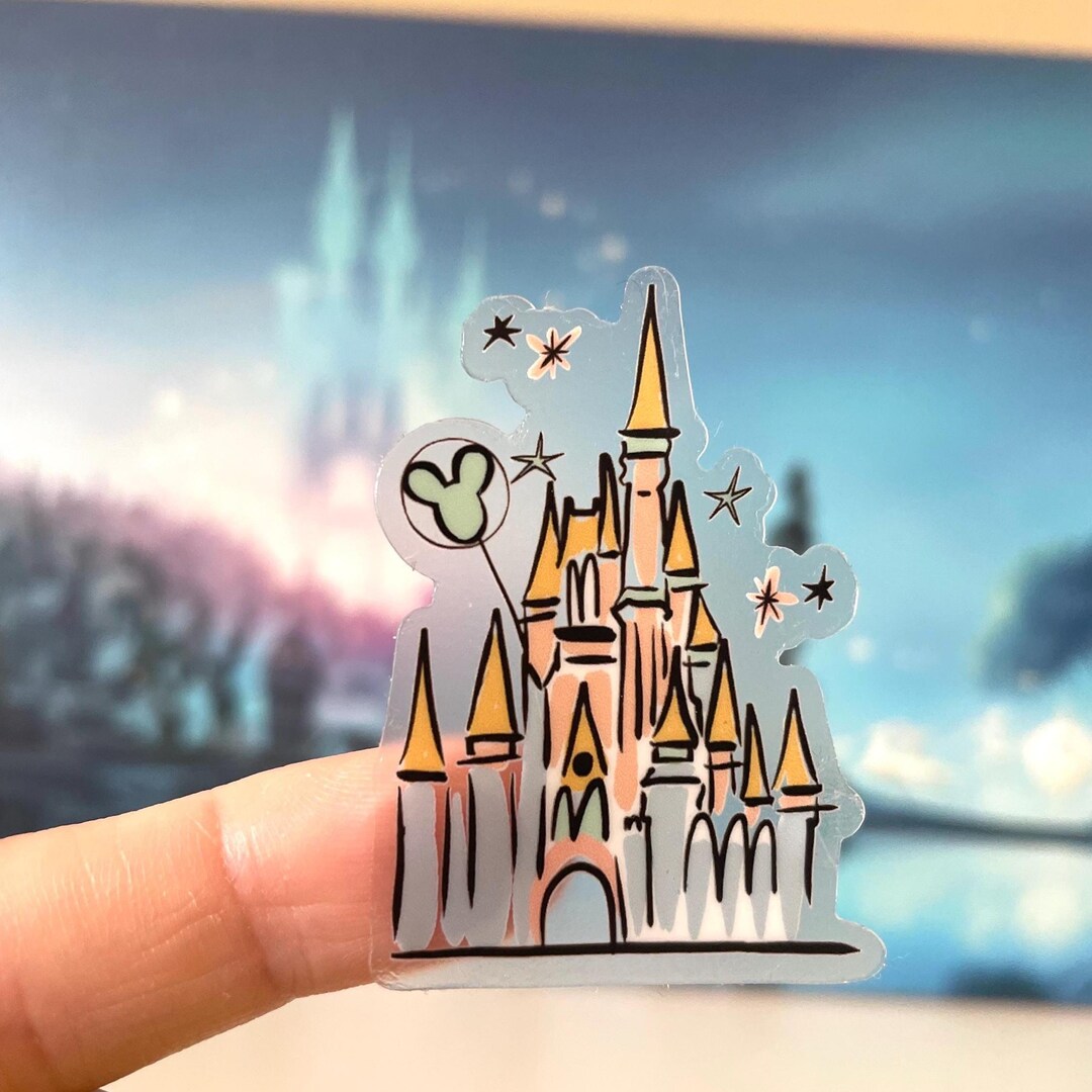 Disney World Castle Sticker Cinderella's Castle Transparent Sticker for ...