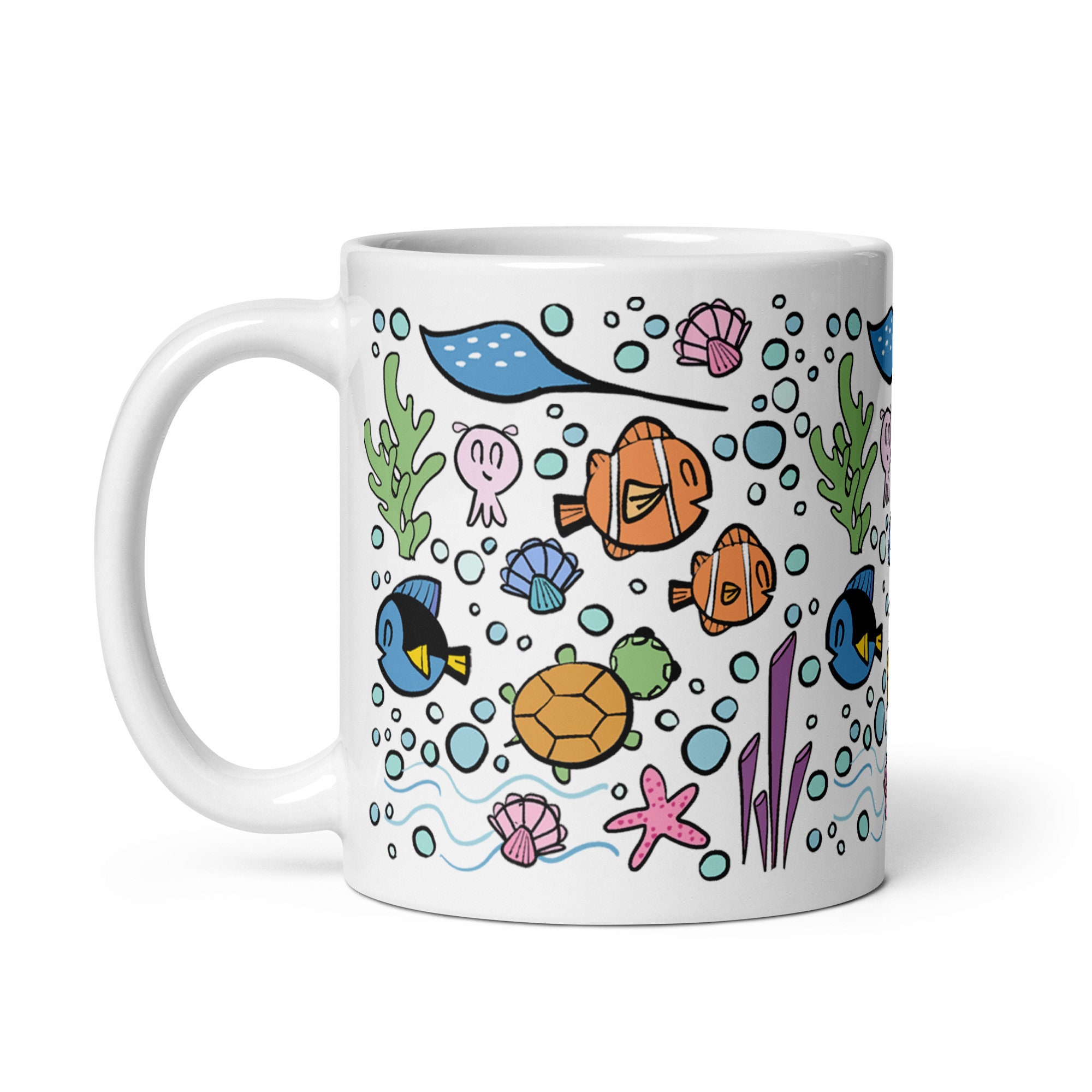 Finding Nemo Mug, DisneyJust Keep Swimming Ocean Mug sold by Odd ...
