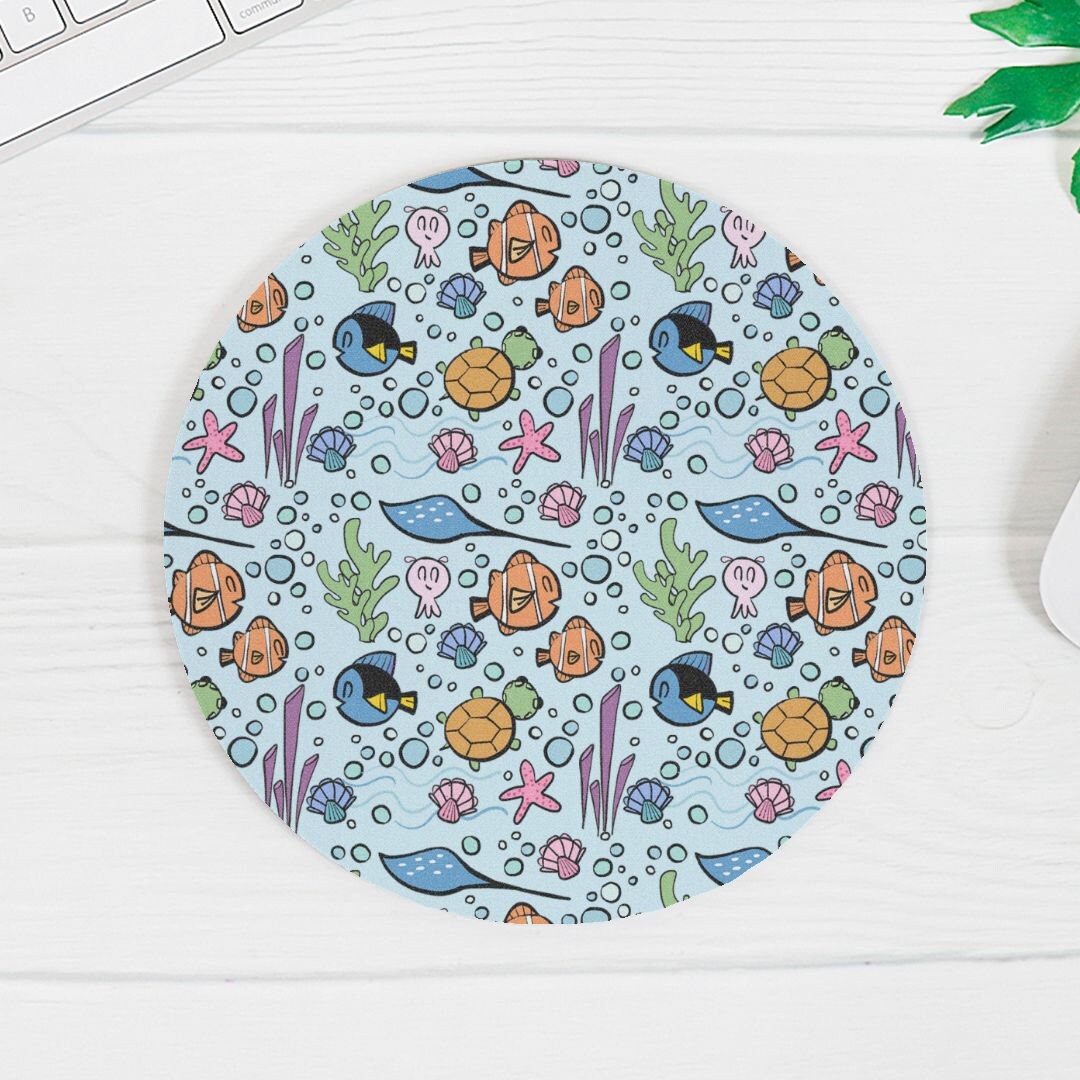 Finding Nemo Mouse Pad Disney Home Decor Fish Ocean Disney Mousepad - Etsy