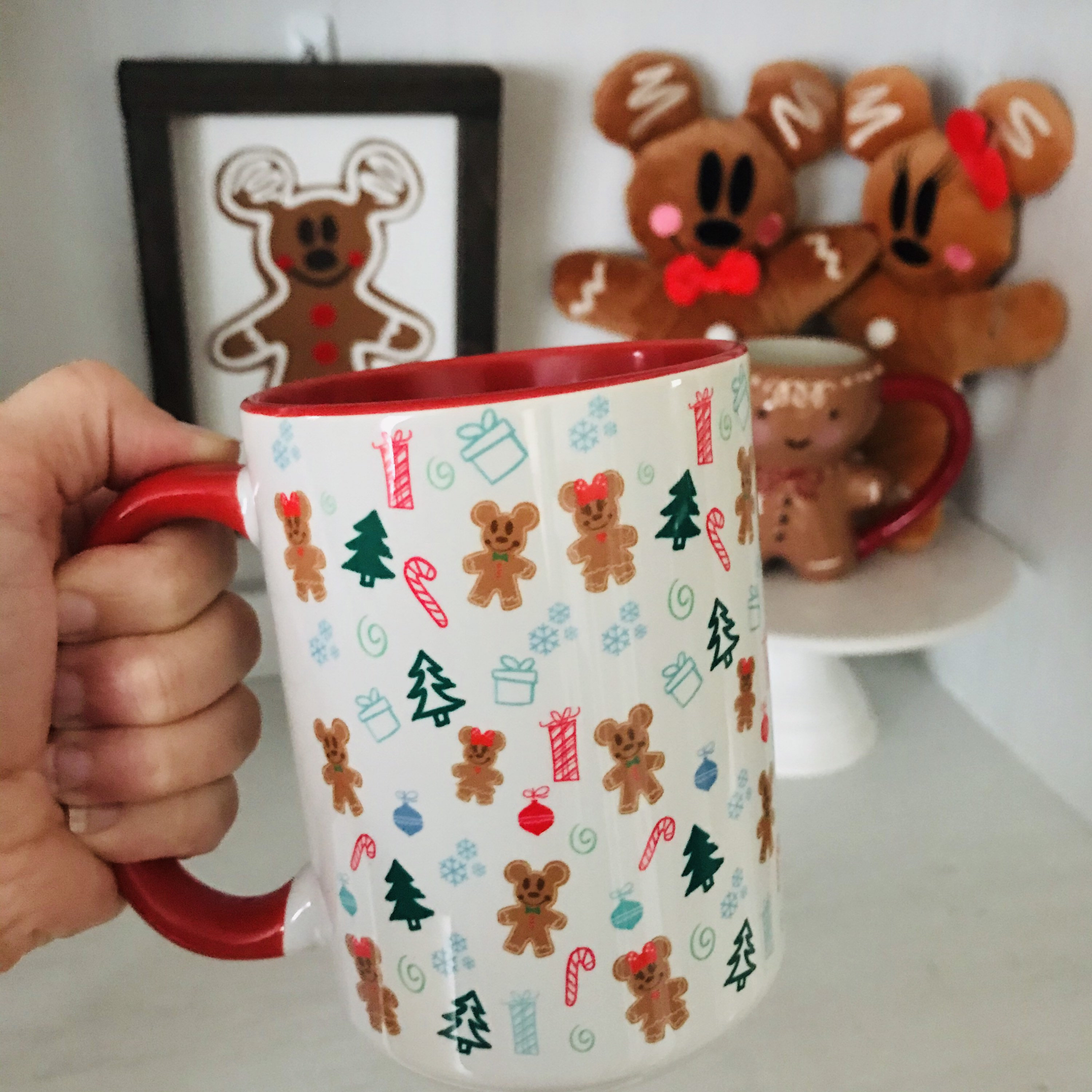 Disney Christmas Mug Gingerbread Mickey and Minnie Coffee Cup - Etsy
