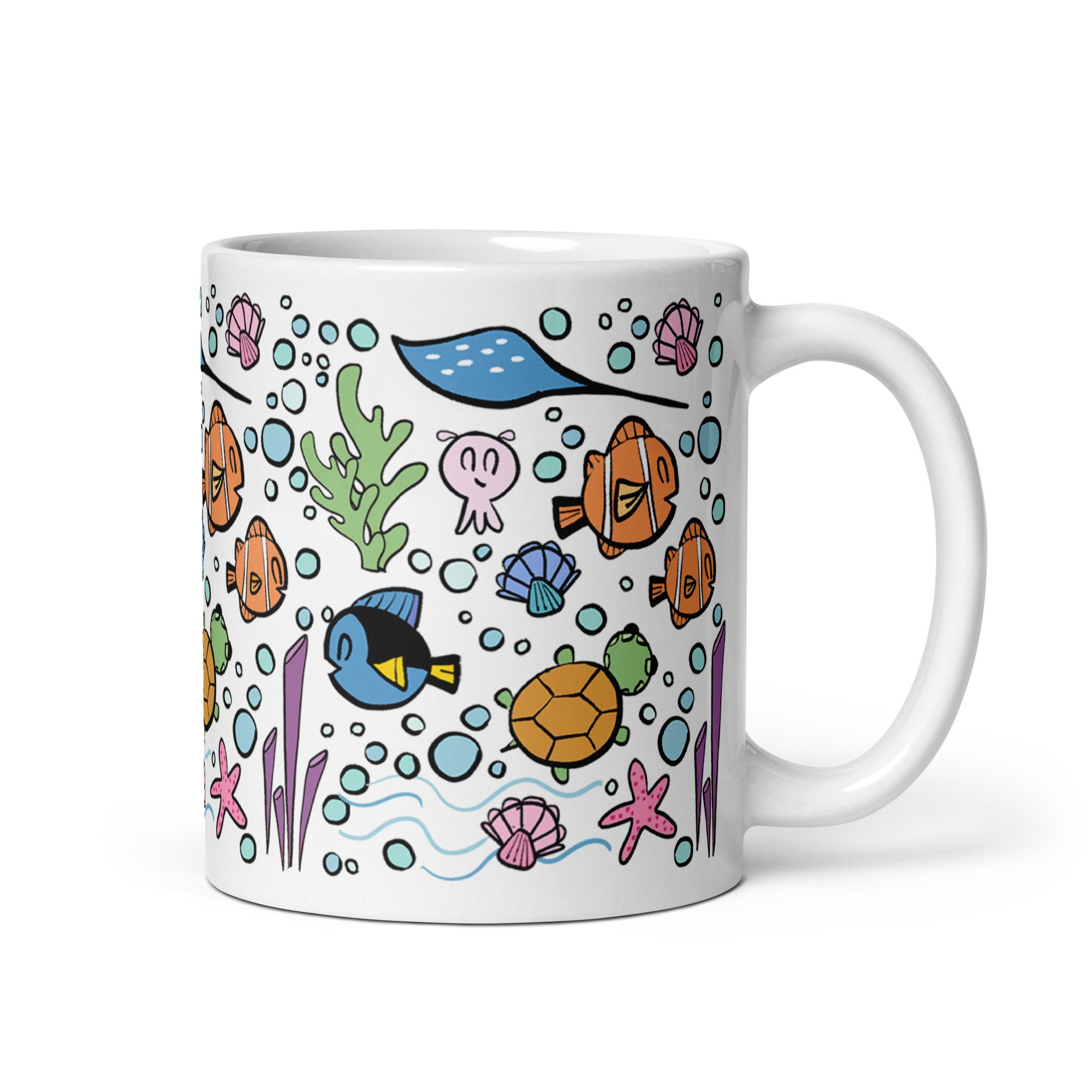 Finding Nemo Mug, DisneyJust Keep Swimming Ocean Mug sold by Odd ...