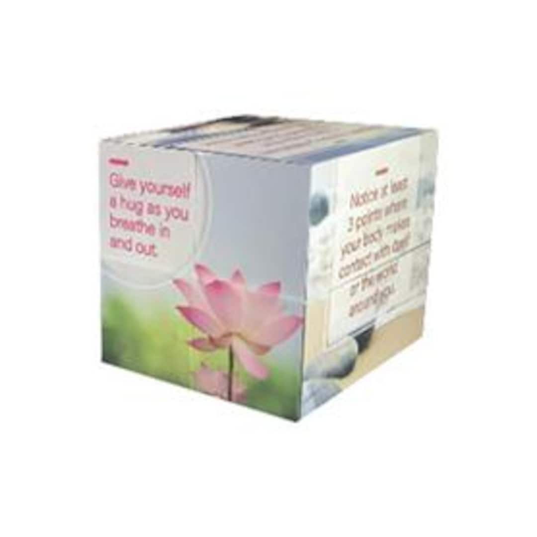 Visual Mindful Meditation Grounding Cube - Mindfulness Cube for ...
