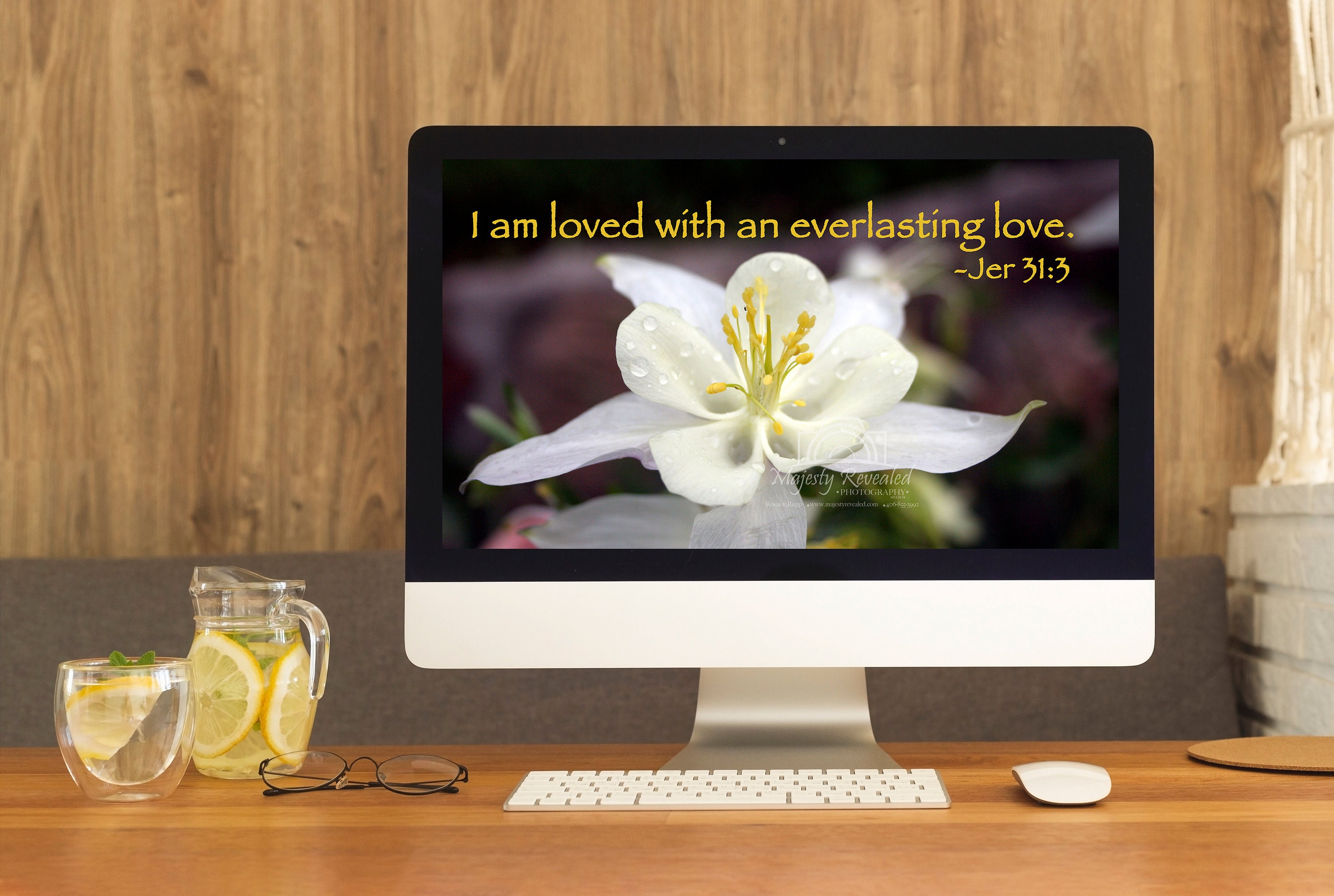 Computer Wallpaper DIGITAL SCREENSAVER Inspirational Quote Columbine ...