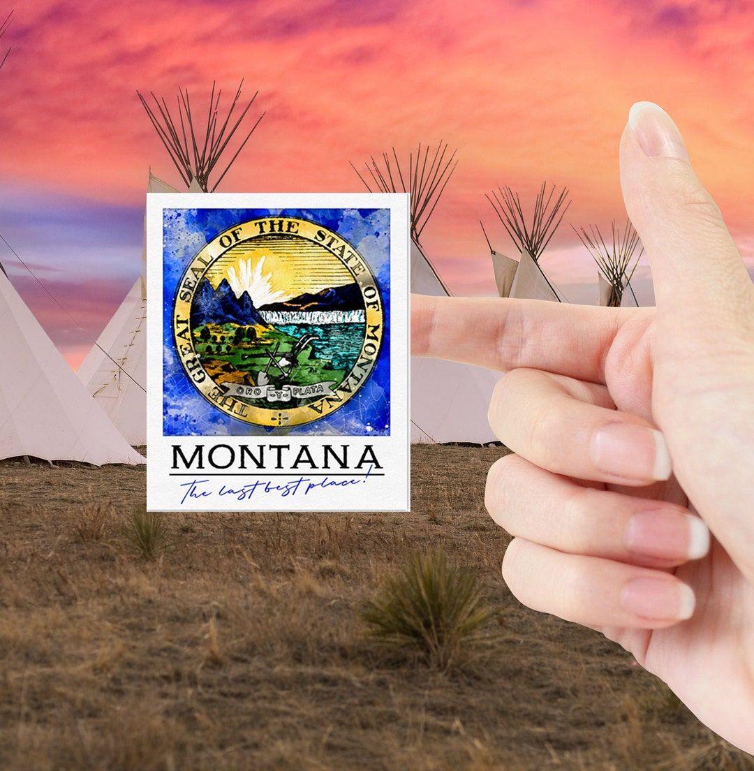 Montana State Seal Sticker: Weatherproof Vinyl Decal - Etsy