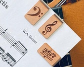 Musical Bookmarks Music Note Bookmarks Great Gift Treble | Etsy