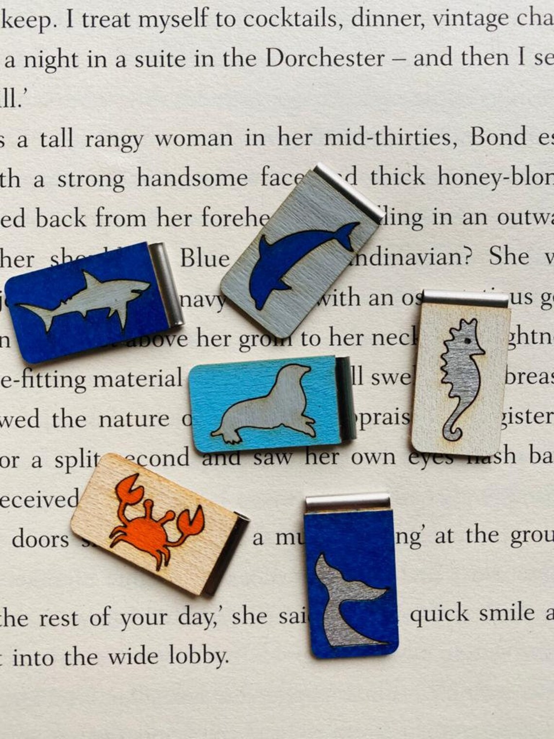 Sea Animal Bookmark Sea Animals Shark Dolphin Seal | Etsy