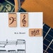 Musical Bookmarks Music Note Bookmarks Great Gift Treble Clef Bass Clef ...