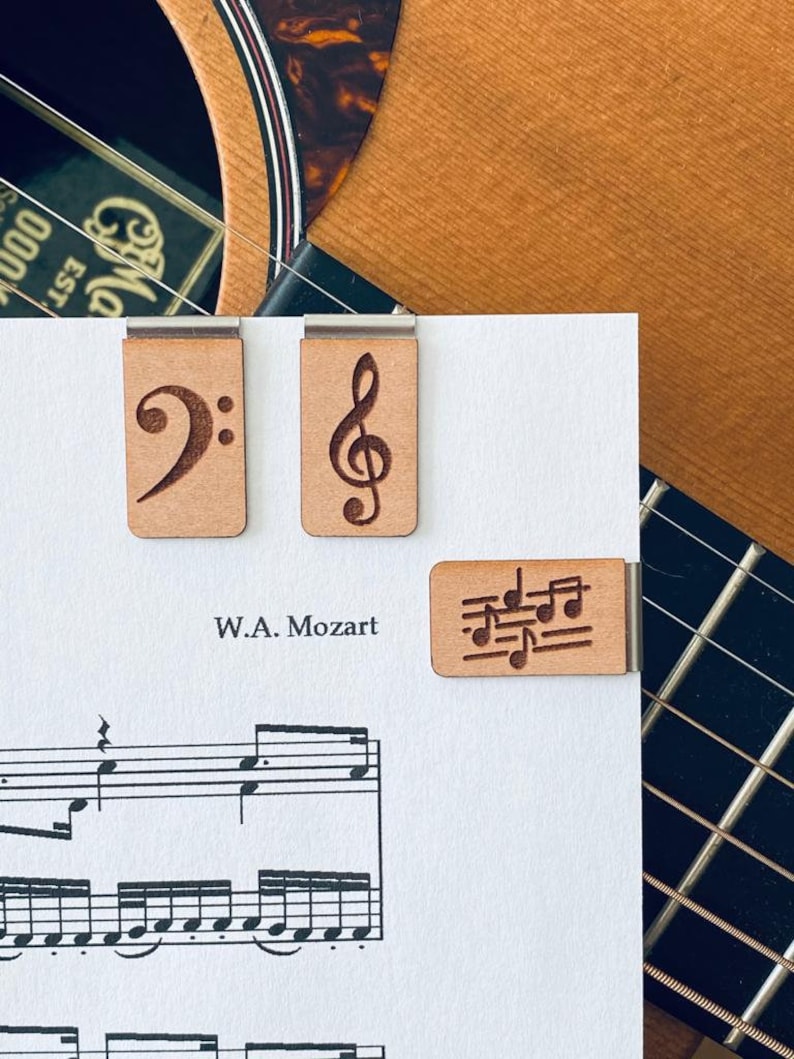 Musical Bookmarks Music Note Bookmarks Great Gift Treble - Etsy
