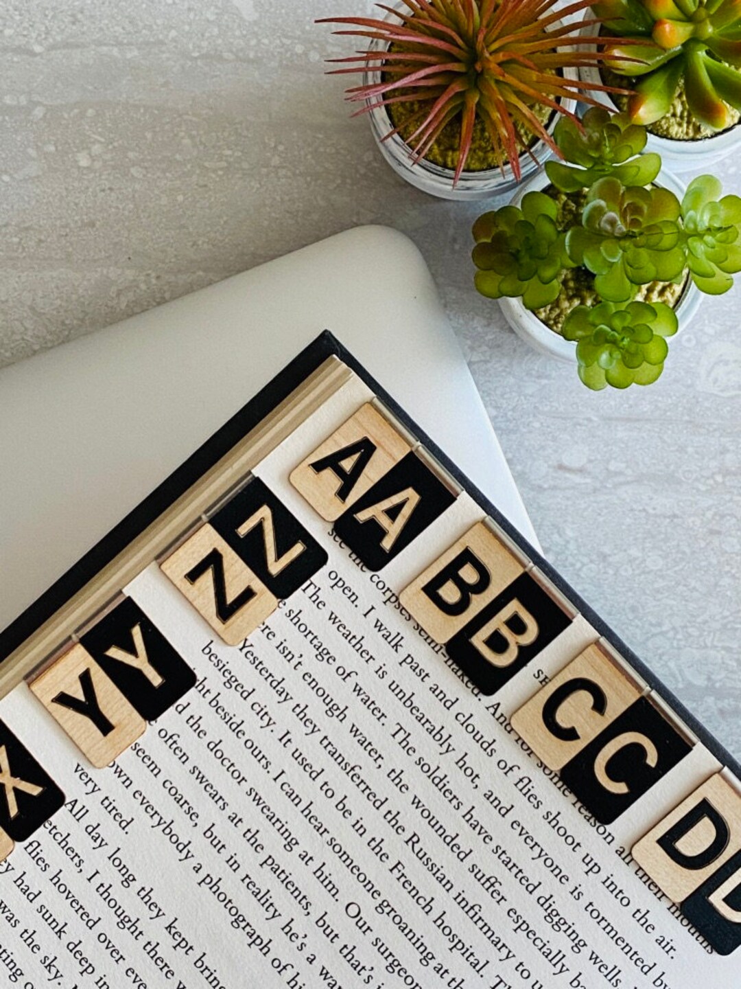 Alphabet and Initial Bookmarks - Handmade Bookmarks - Great Gift ...