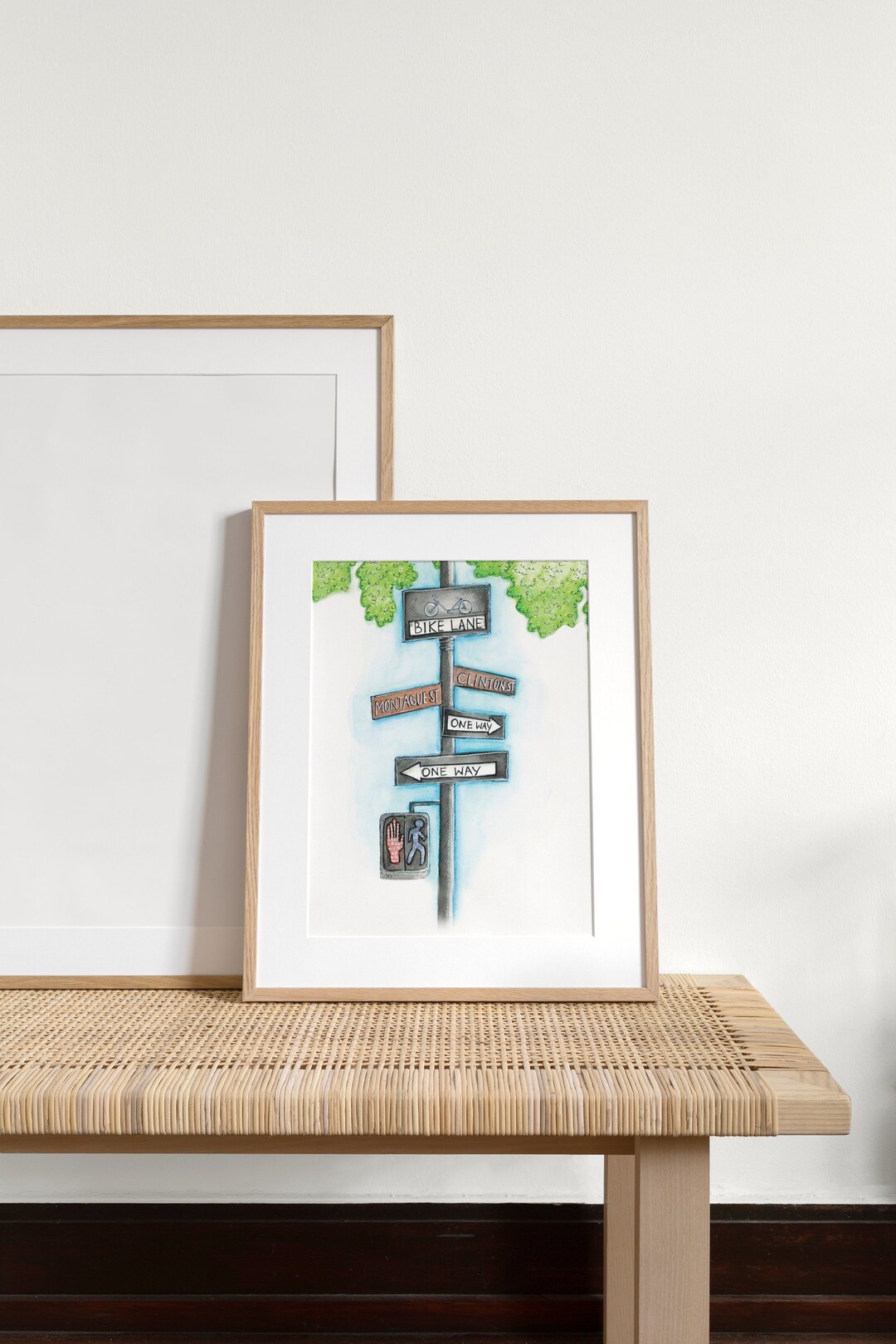 CUSTOM Street Sign Art Print, Waterfolor Illustration, Street Sign ...