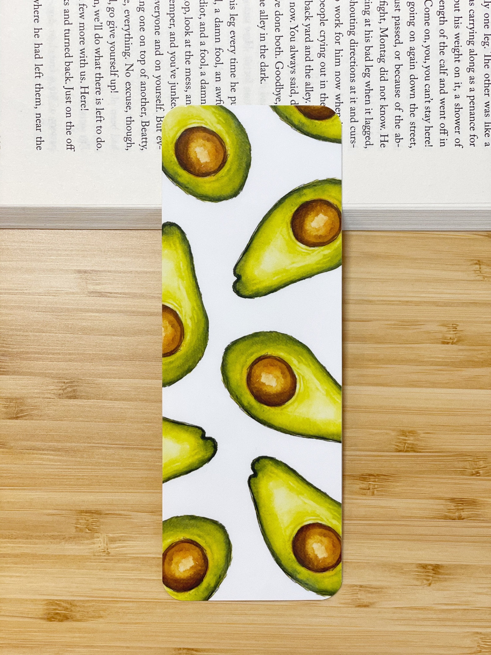 Avocados Bookmark Botanical Watercolor Illustration Print | Etsy