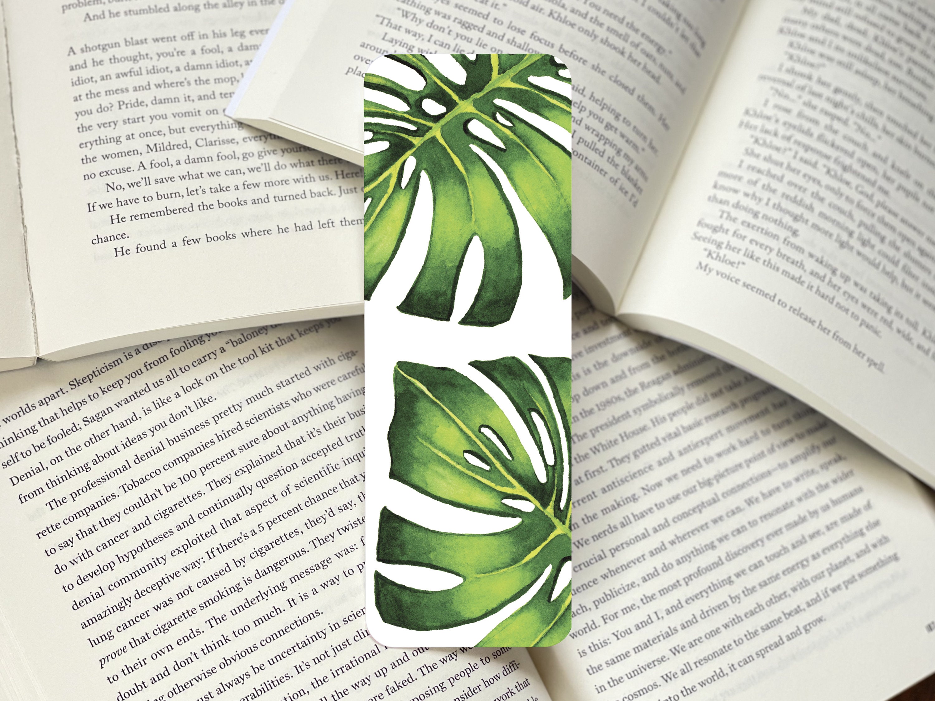 Monstera Bookmark Plant Bookmark Botanical Bookmark - Etsy UK