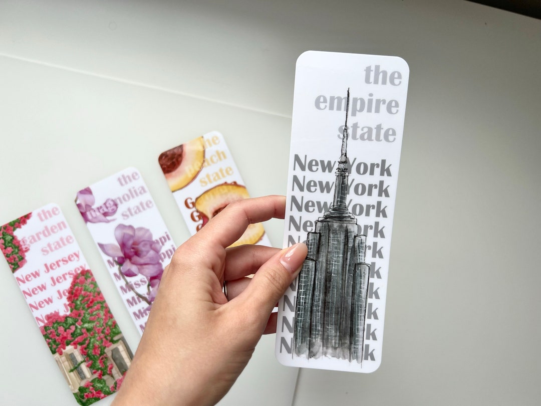 The Empire State Bookmark, New York Bookmark, States Bookmark ...