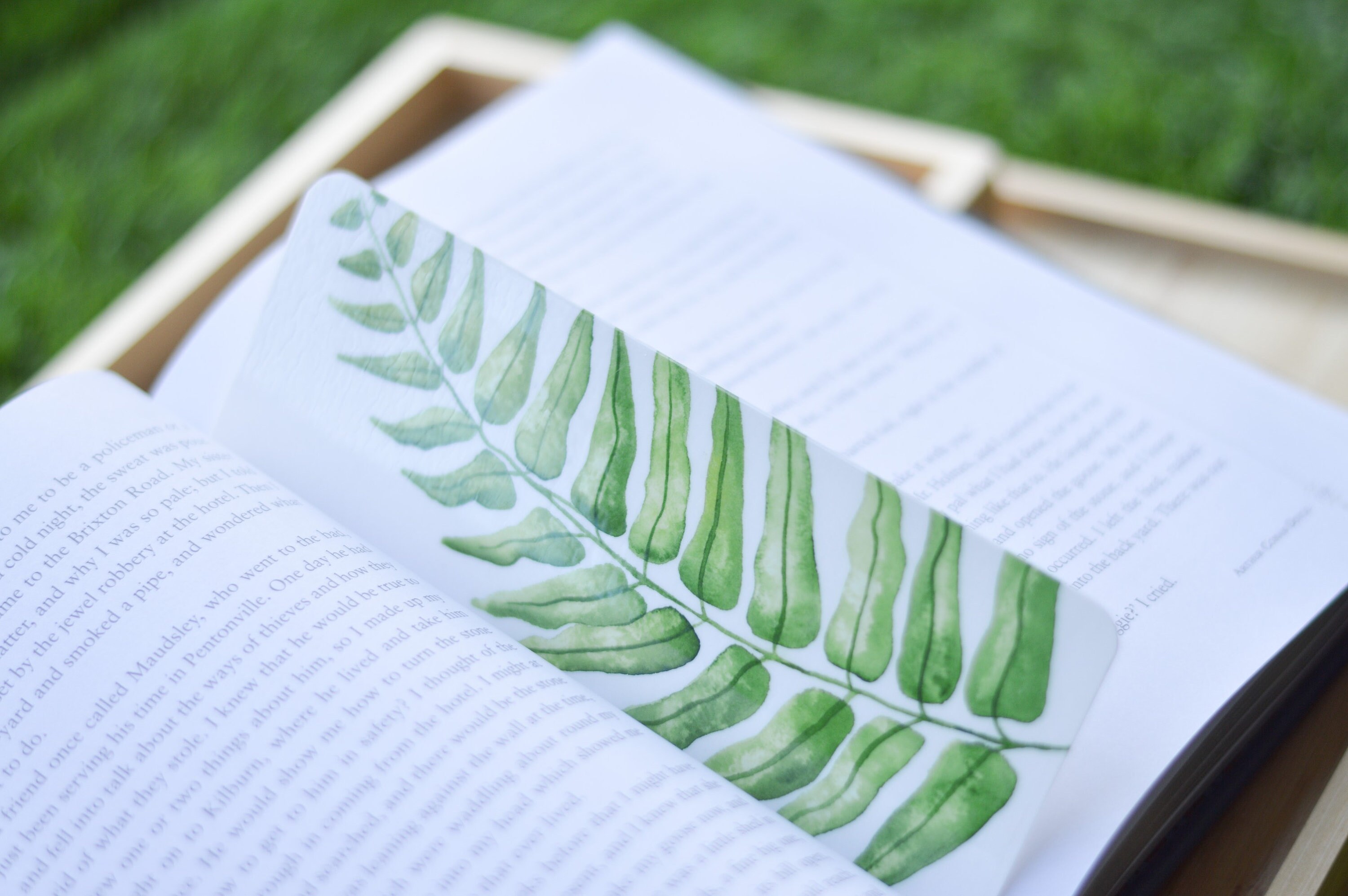 Macho Fern Bookmark Plant Art Bookmark Handmade Bookmark - Etsy