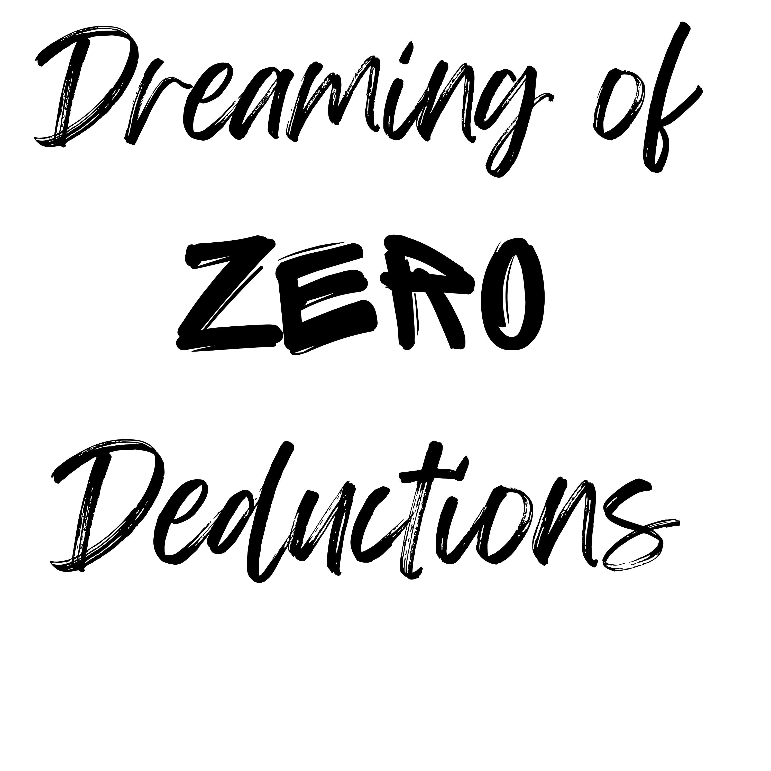 Dreaming of Zero Deductions SVG File - Etsy